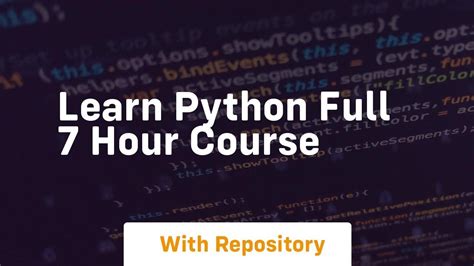 Learn Python Full 7 Hour Course Youtube