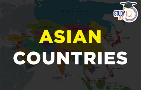 Asian Countries List Capitals Regions Currency And Population