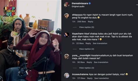 Isu Dengan Puteri Balqis Warganet Serang Akaun Media Sosial Mia Sara