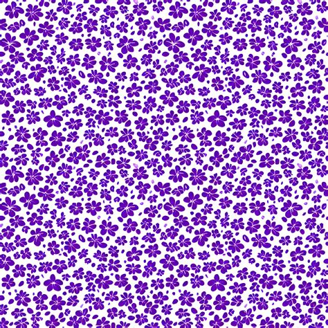 Kanzan Shimomuras Purple Flower Pattern Design Blumen Kunst