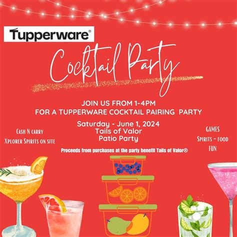 Tupperware Cocktail Patio Party Tails Of Valor 2023