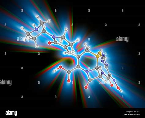 Ceftobiprole Molecular Model Of The Antibiotic Drug Ceftobiprole C20