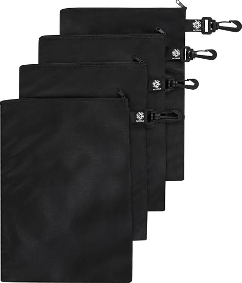 Palterwear Ripstop Nylon Zipper Bag With Clip Set Of 4