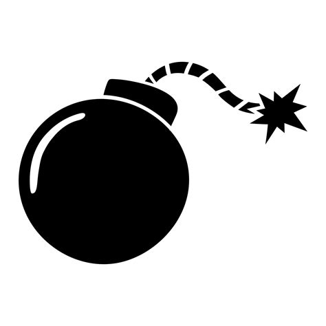 Bomb Icon Vector Explosion Illustration Sign Weapon Symbol War Logo