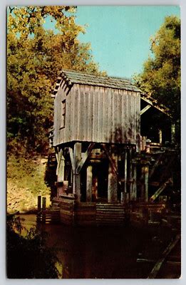 Postcard Salem Il Illinois Saw And Grist Mill New Salem State Park Ebay