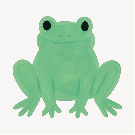 Cute Green Frog Illustration Free Photo Illustration Rawpixel