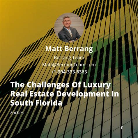 The Challenges Of Luxury Real Estate Development In South Florida