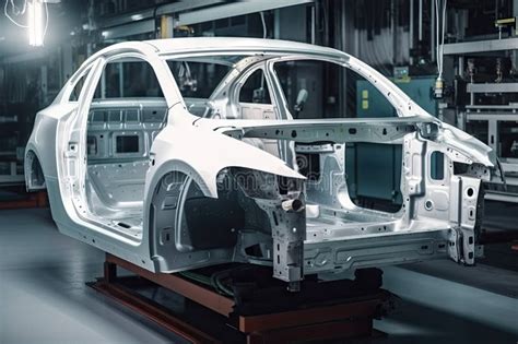 Robot Building Latest Model Of Car On Assembly Line Stock Illustration Illustration Of