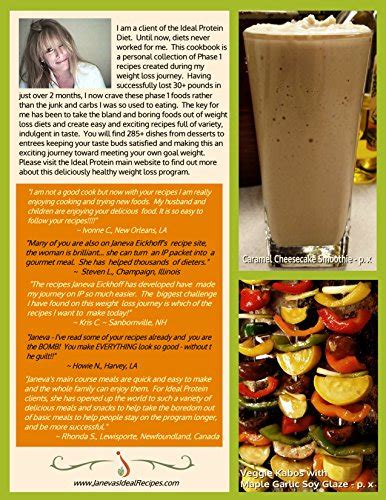 Janevas Ideal Recipes A Personal Recipe Collection For The Ideal Protein Phase 1 Diet Janeva