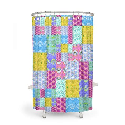 Bungalow Rose Patchwork Shower Curtain Wayfair