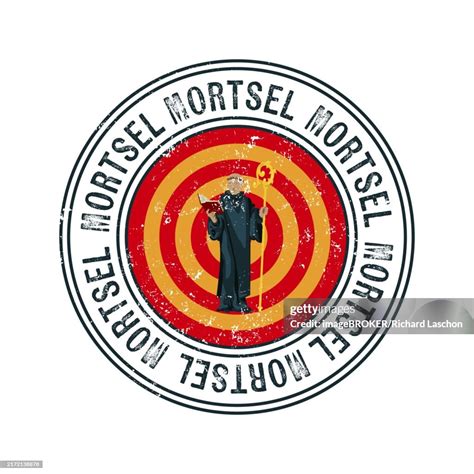 Mortsel Belgium City Vector Grunge Rubber Stamp Over White Background