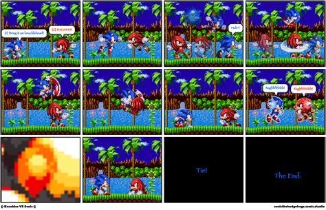 Knuckles Vs Sonic Comic Studio