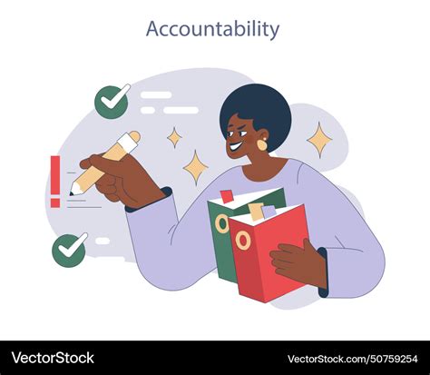 Accountability Royalty Free Vector Image Vectorstock