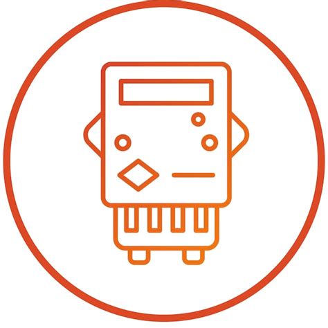 Premium Vector Electric Meter Icon Style
