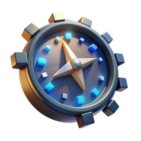 3d Compass Illustration Glowing Cubes Navigation Adventure 55238391 Png