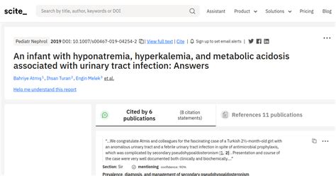 [citation Report] An Infant With Hyponatremia Hyperkalemia And