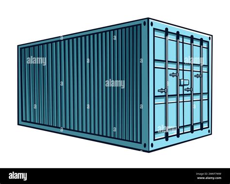 Industrial Container Yard Logistics Stock Vector Images Alamy