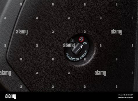 Front Passenger Airbag On And Off Switch Close Up View Passenger