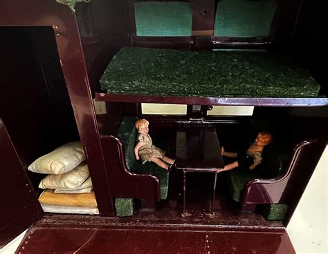 Bid Now Rare Playskool Pullman Sleep Dolly Sleep Metal Railroad