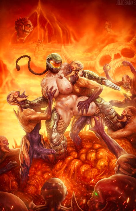 Post 6880436 Cacodemon Doom Doomguy Imp Jojobanks Rule63