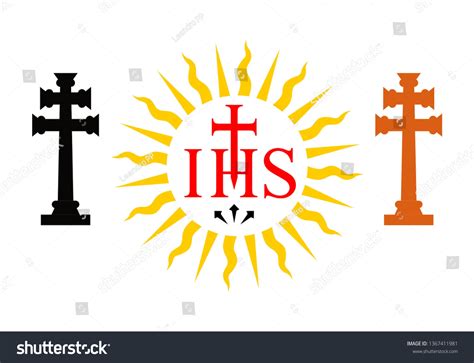 Jesuit Cross Symbol Jesuit Works Mass Cincinnati Sacred Heart