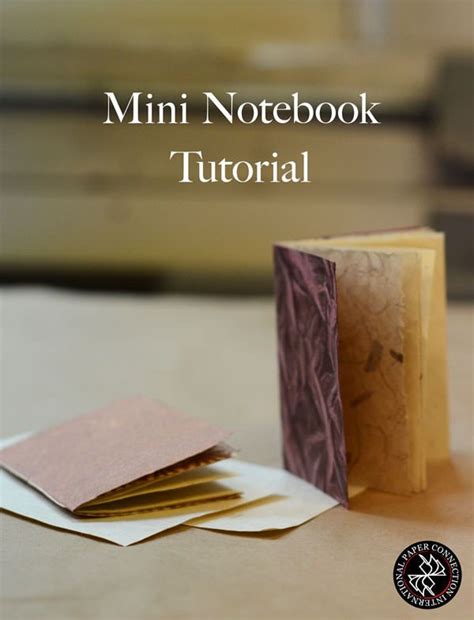 Mini Paper Notebook Tutorial Paperconnection Mini Paper Notebook