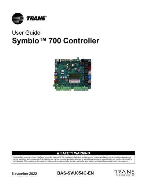 Trane Symbio 700 Controller User Guide