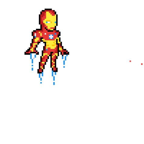 Iron Man Pixel Art Tạo Hình Siêu Nhân Rực Rỡ Nhấp Chuột Ngay