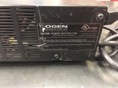 Bogen V100 Amplifier