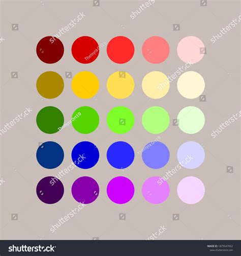 Basic Color Palette Your More Attractive เวกเตอร์สต็อก ปลอดค่า