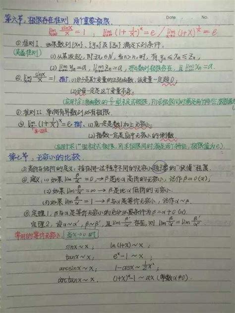 清华学霸数学满分笔记 精美程度堪比教科书笔记学霸清华