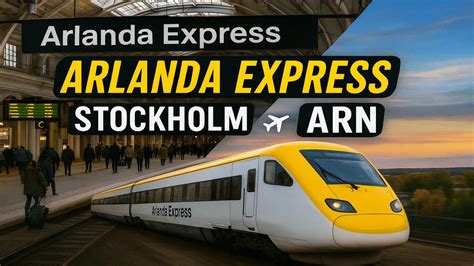 Arlanda Express 🚄 From Stockholm Central To Arlanda Airport Fastest