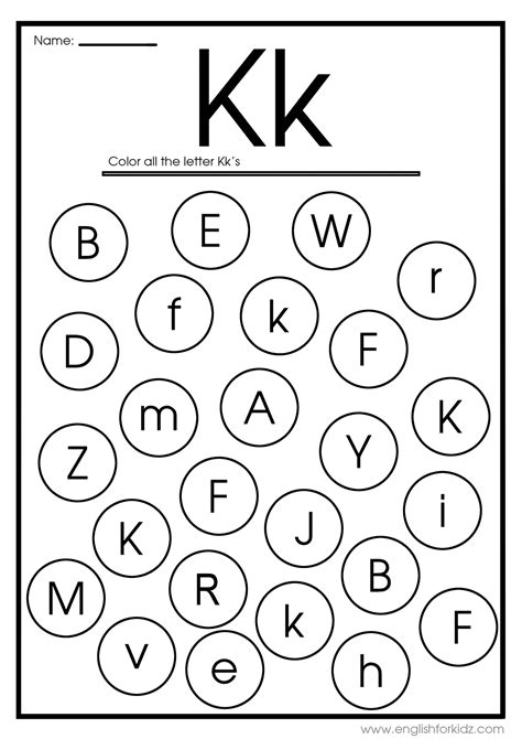 Learning The Letter K