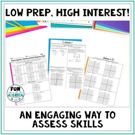 Writing And Graphing Linear Equations Station Activity Includes Error Analysis