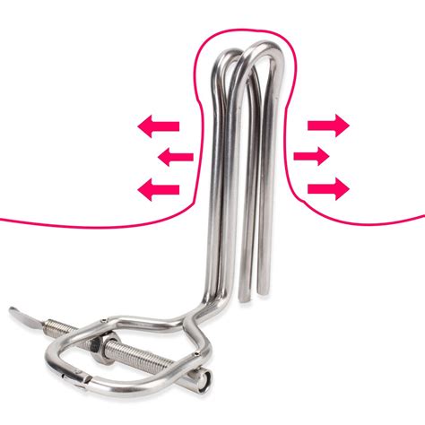 Stainless Steel Anal Vaginal Dilator Sex Toy For Men Woman Adjustable