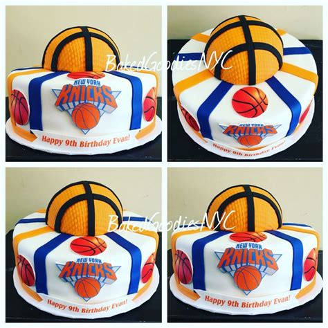 Ny Knicks Cake Basketball Birthday Cards Basketball Cake New York