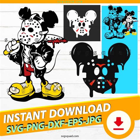 Mickey Michael Myers Svg Png Bundle Layered Files Cricut Digital Download
