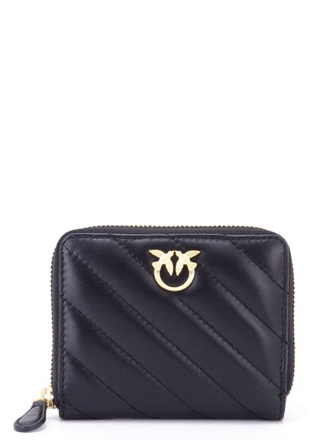 Портмоне кожаное от Pinko за 15 950 рублей со скидкой 15 цвет черный артикул 1p22ey Y7jr