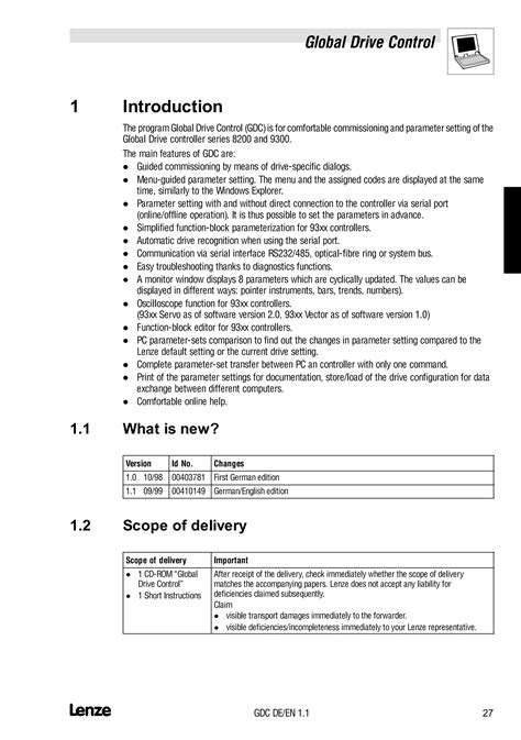 Lenze Manual Global Drive Gdc En Pdf