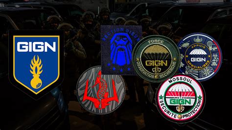 Les Insignesécussons Du Gign De 1973 à Aujourdhui Gign Historique