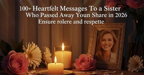 100 Heartfelt Messages To A Sister Who Passed Away You Can Share In 2026