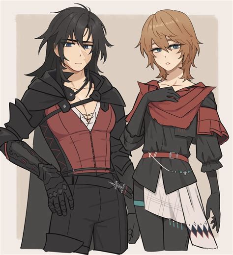 Clive Rosfield And Joshua Rosfield Final Fantasy And 1 More Drawn By