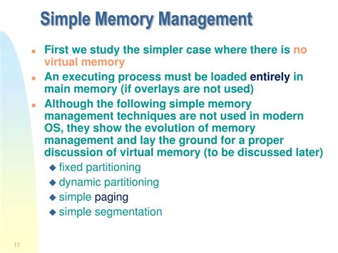 Ppt Efficient Memory Management For Multiprogramming Environments