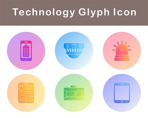 Technology Vector Icon Set 21014160 Vector Art At Vecteezy