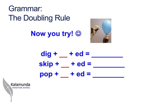 Y1 Grammar The Doubling Rule Ppt Tg 2012 Pptx