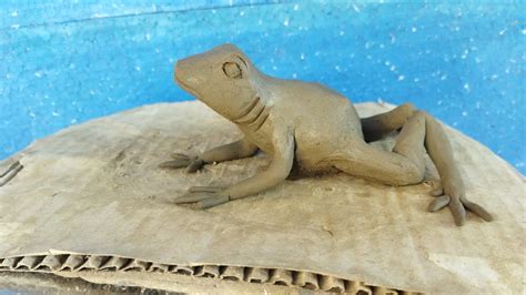 Clay Frog Making How To Make Clay Frog Art Anshu Youtube