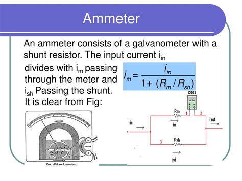Ppt Galvanometer As Ammeter Voltmeter Powerpoint Presentation Free