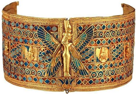 Bracelet Of Queen Amanishakheto With Goddess Courage Illustration