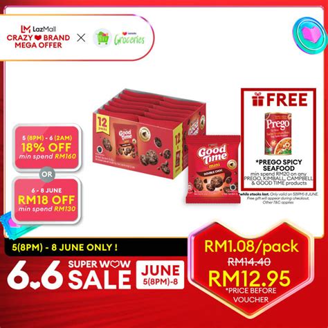 Bundle Pack Good Time Mini Double Choc 12 X 22g Lazada