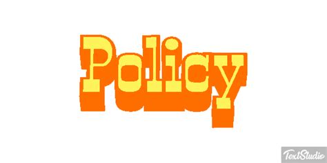 Policy Word Animated  Logo Designs